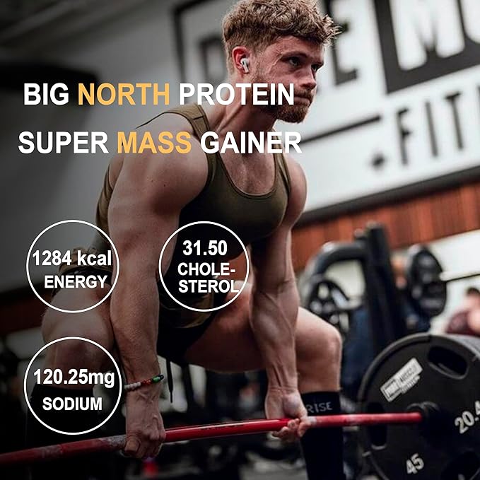 Super Mass Gainer, 52g Protein, 250g Carbohydrate, 1244 Calories, (500Grams) (Double Rich ...